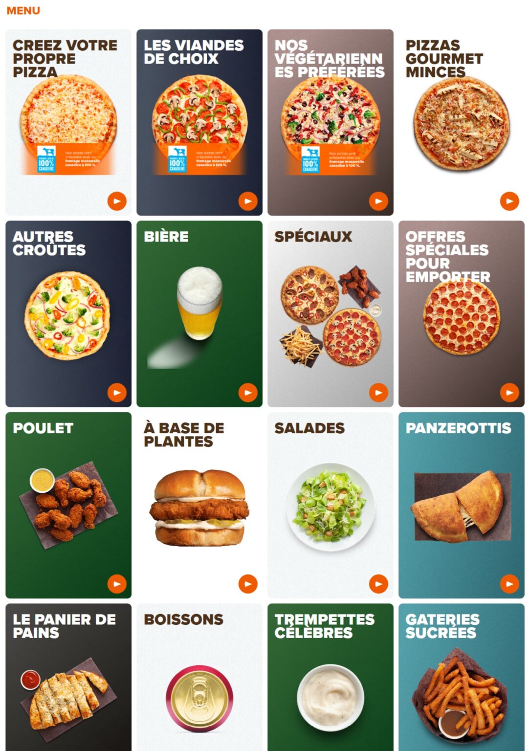 Pizza Pizza Menu Prix Québec