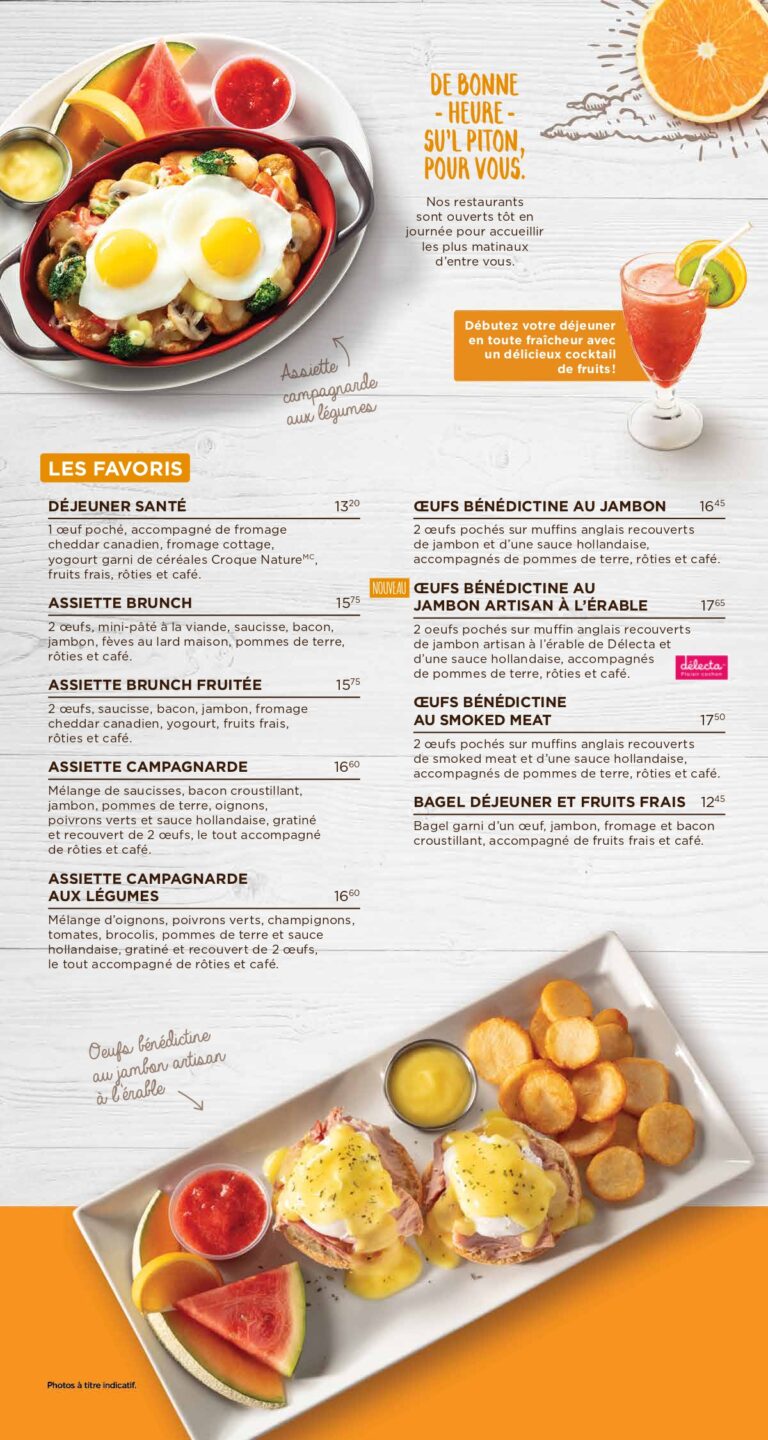 Normandin Menu Prix Québec