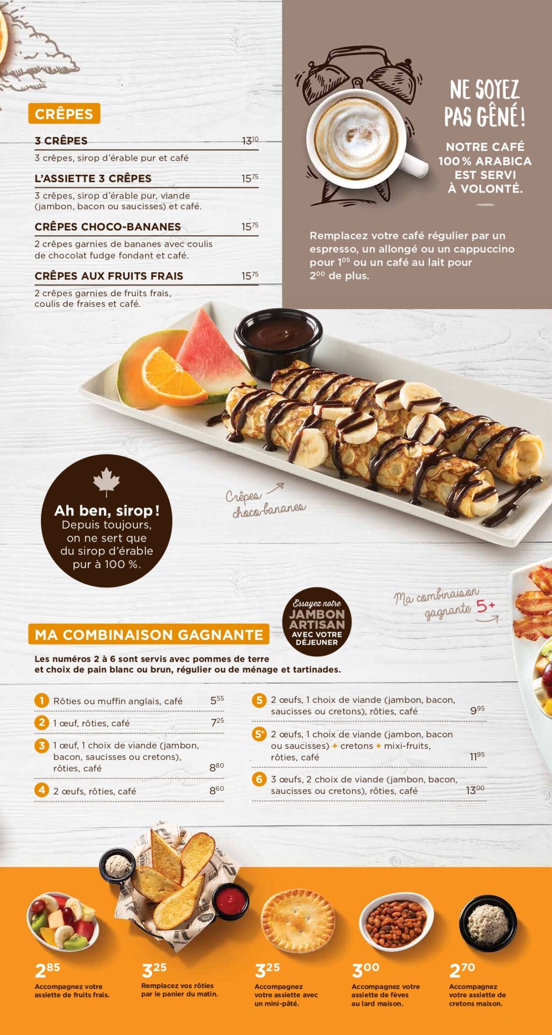 Normandin Menu Prix Québec